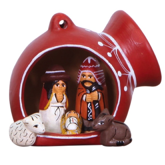 Holiday | Peru Clay Pot Holy Family Nativity | Poshmark